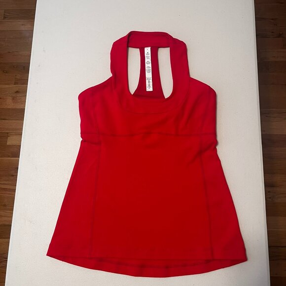 lululemon athletica | Tops | Lululemon Red Tbackrazor Back Tank Womens ...
